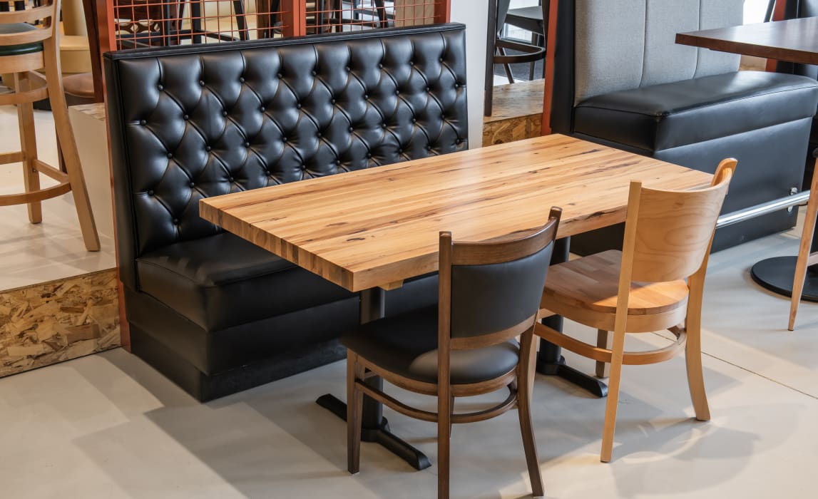 dining booth bench