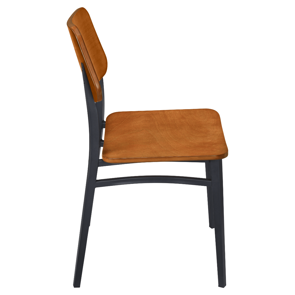 Luca Metal Chair with Wood Back
