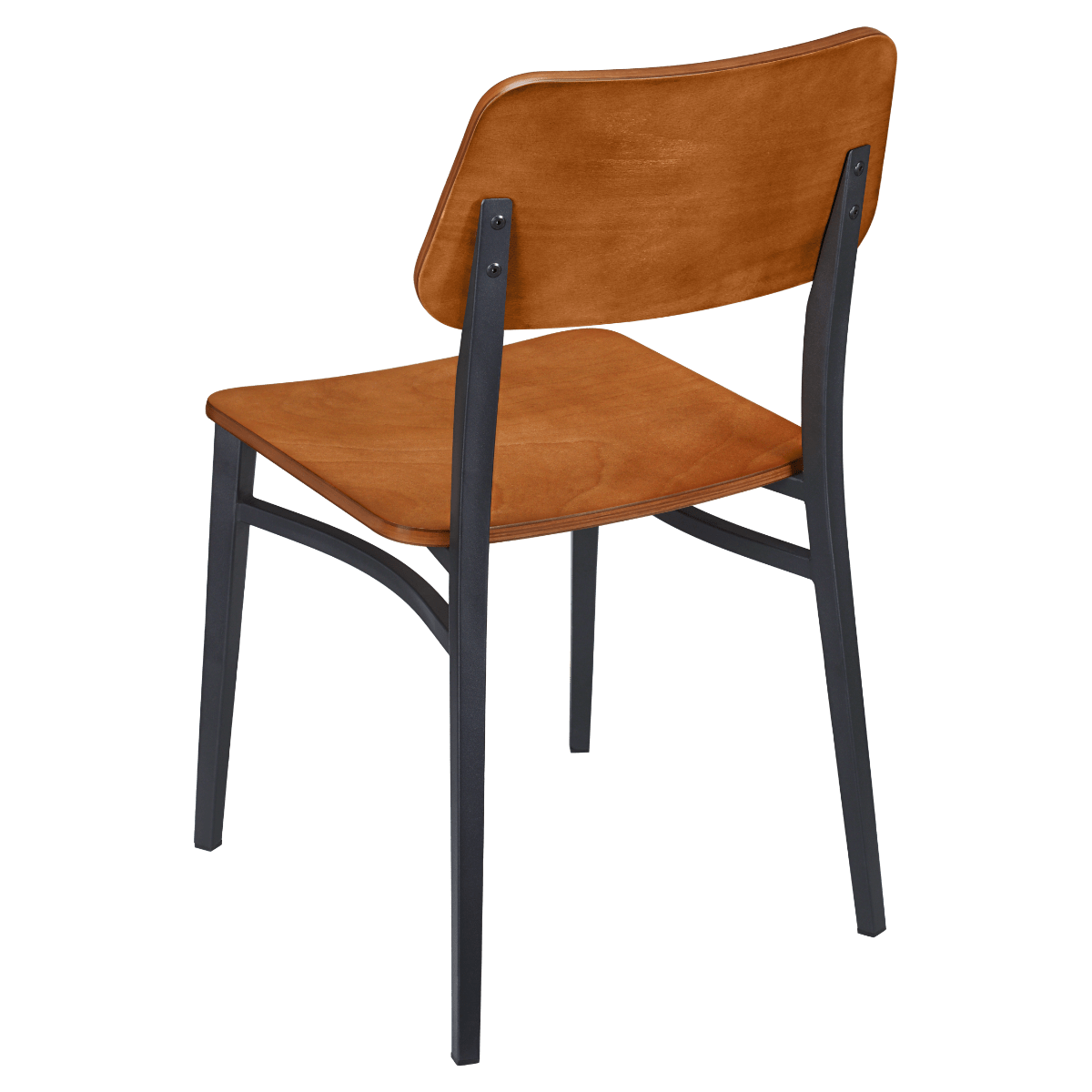 Luca Metal Chair with Wood Back