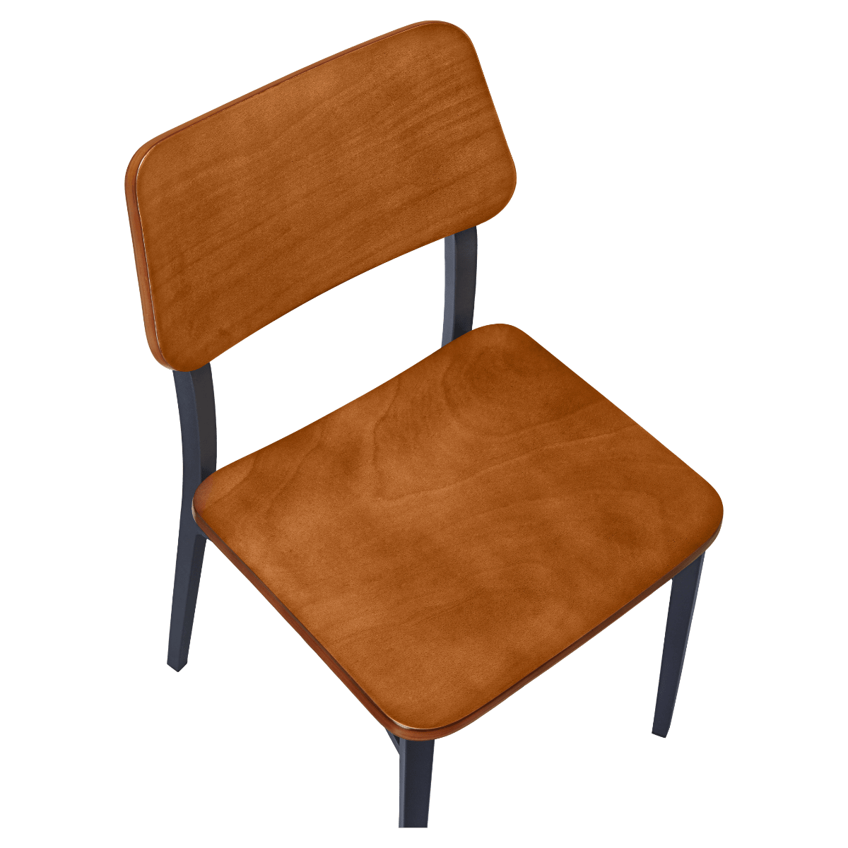 Luca Metal Chair with Wood Back